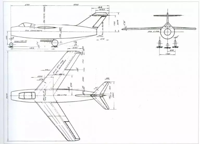 實驗飛機Lavochkina。 LA-168戰鬥機