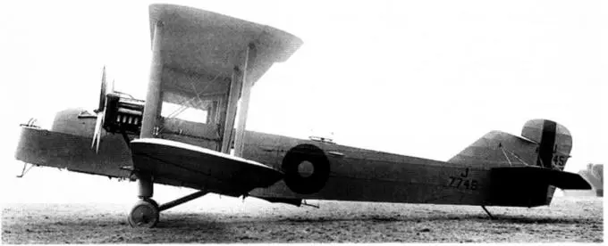 Medium Night Bombers Handley Page H.P.24 Hyderabad. Verenigd Koninkrijk