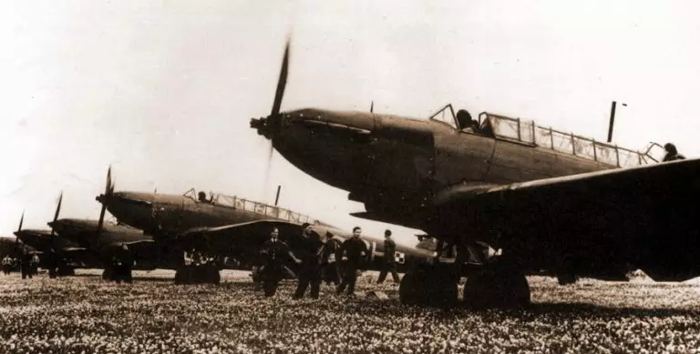 போர் 300 வது (போலிஷ்) RAF Squadron பயிற்சி விமானம் முன், 1940 கோடை