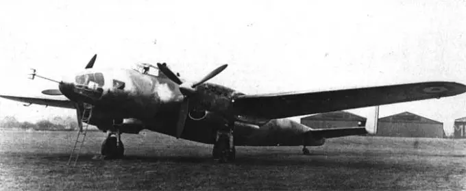 Experimentado medio de alta altitude Bomber SNCAC (Centro) NC 150. Francia