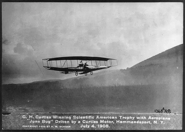Det snabbaste flygplanet i världen. Del 4 Easy Aircraft Herring-Curtiss Golden Flyer, USA 1909