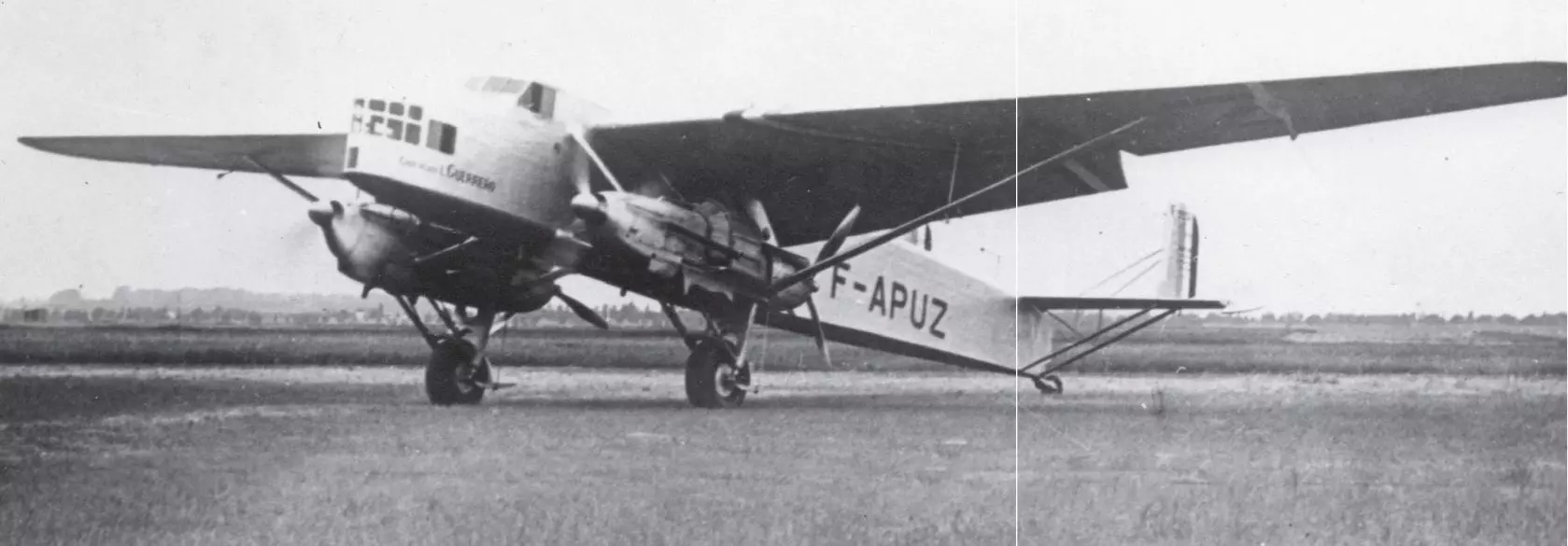 Farman F.2231 F-Apuz mu Gushyingo 1937 nyuma yo guhaguruka muri Amerika yepfo. Mu kibuga cy'indege - Damasiko - Paris, indege iyobowe na Henri Güme, yafashe umwanya wa nyuma