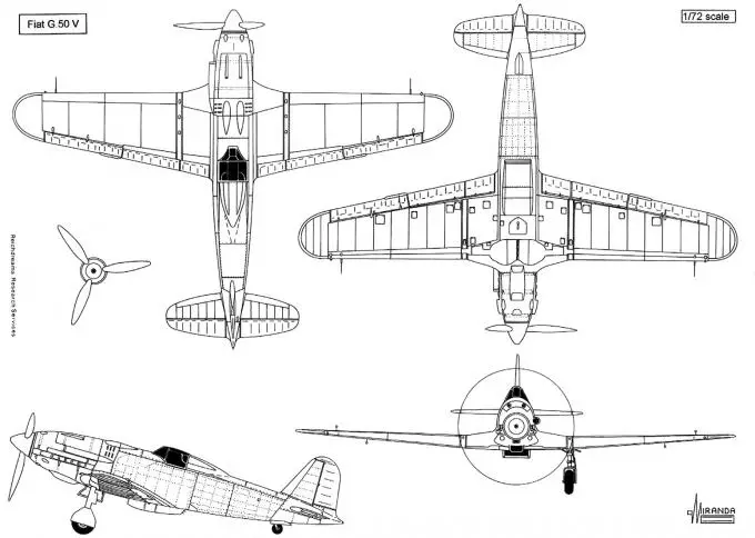 تجربيڪار فٽي G.50V فائٽر. اٽلي