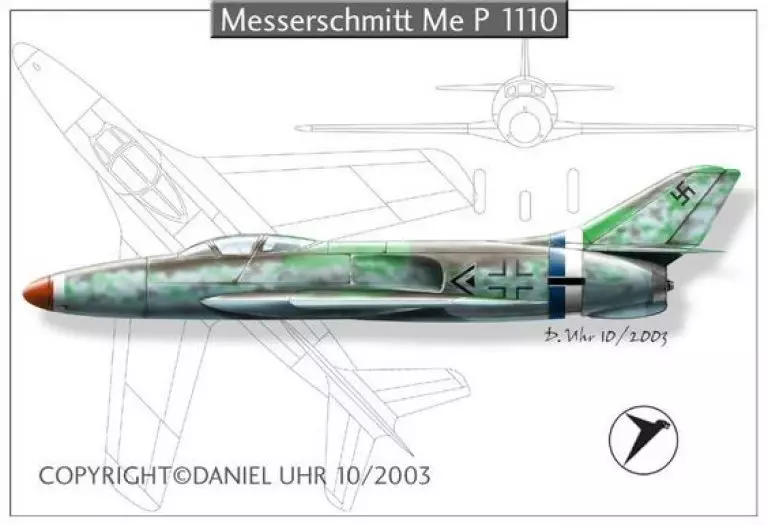 Messerschmit P.1110 sonder die voog van die Duitse lug