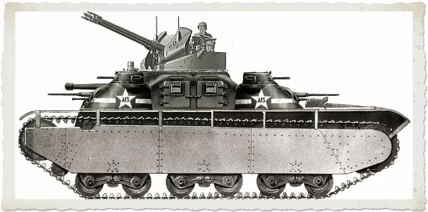 T-35 amerikar tankeen progenitor gisa.