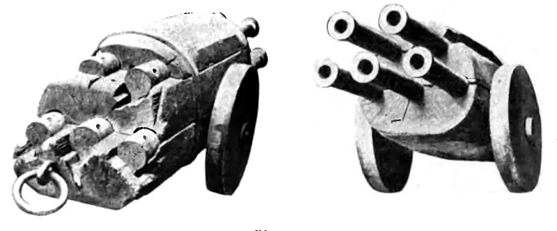 Organi gjerman 5-trupor në Muzeun Sigmaringen në vitet 1900.