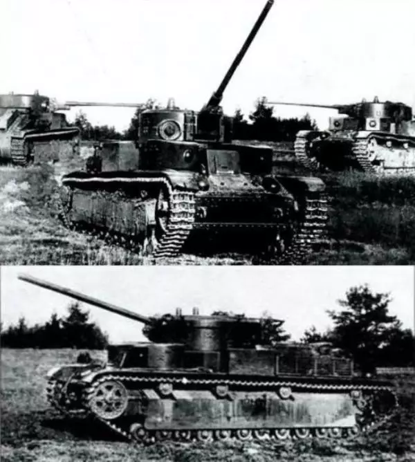 T-28 amb canons experimentats de 85 i 95 mm