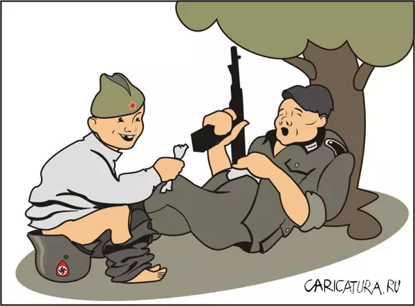 Gran guerra patriótica en caricaturas.