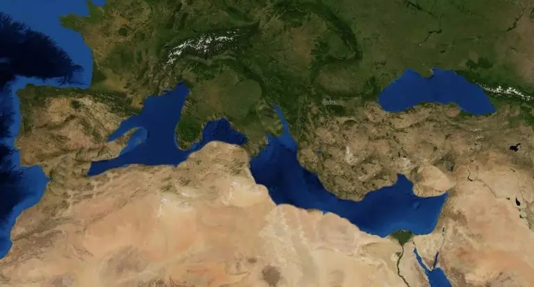 Mediterráneo á inundación hai 4000 anos.