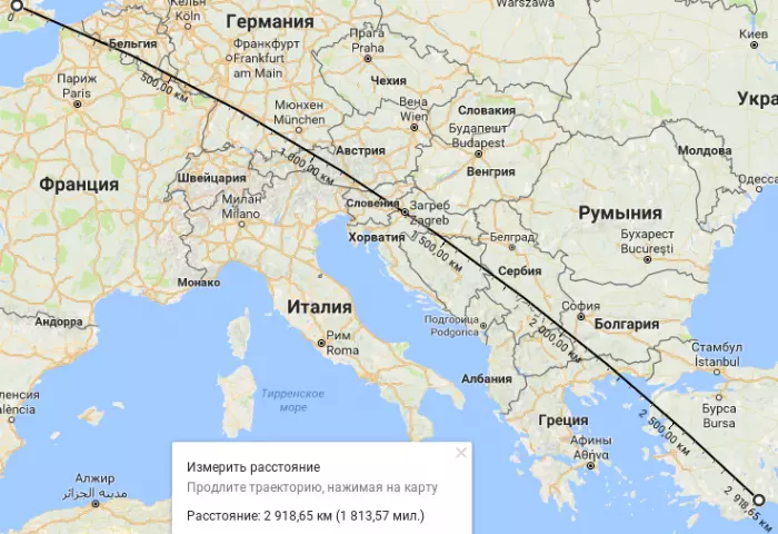 Vēl viena Babilonas, Trojas un Efezu lokalizācija XVIII gadsimtā.