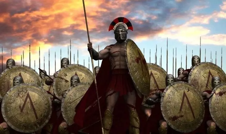 Leonid legendás király és 300 spárta.