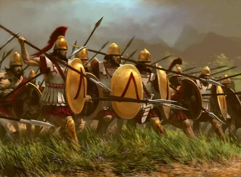 Spartan phalanx li Eldead herî bihêz hate hesibandin. Lê ne di dema dema dialer de.