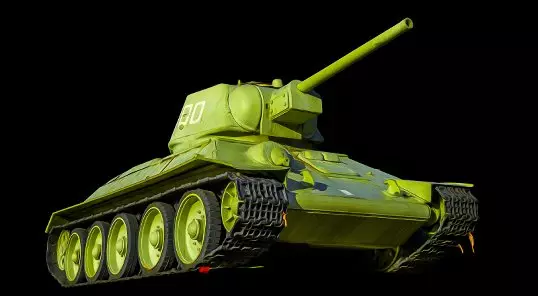 Iyo yakanakisa tank t-34, yake inoshamisa yezizi "ver-dvs" uye muridzo.