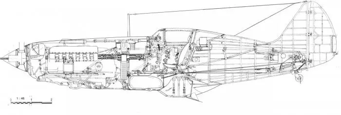 Layout Diagram MiG-3P med MP-6 Motor-6 (VS-23)