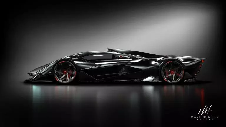 Sut y gallai'r hypercar gwallgof o Dubai