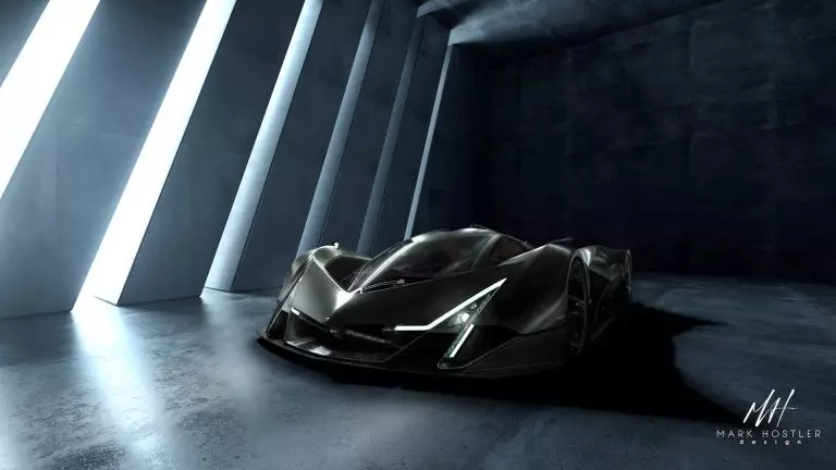 Sut y gallai'r hypercar gwallgof o Dubai