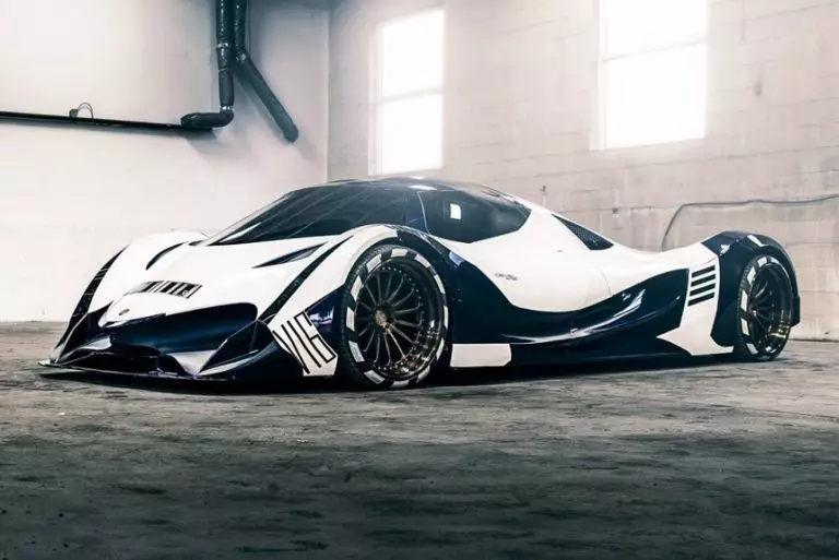 Sut y gallai'r hypercar gwallgof o Dubai