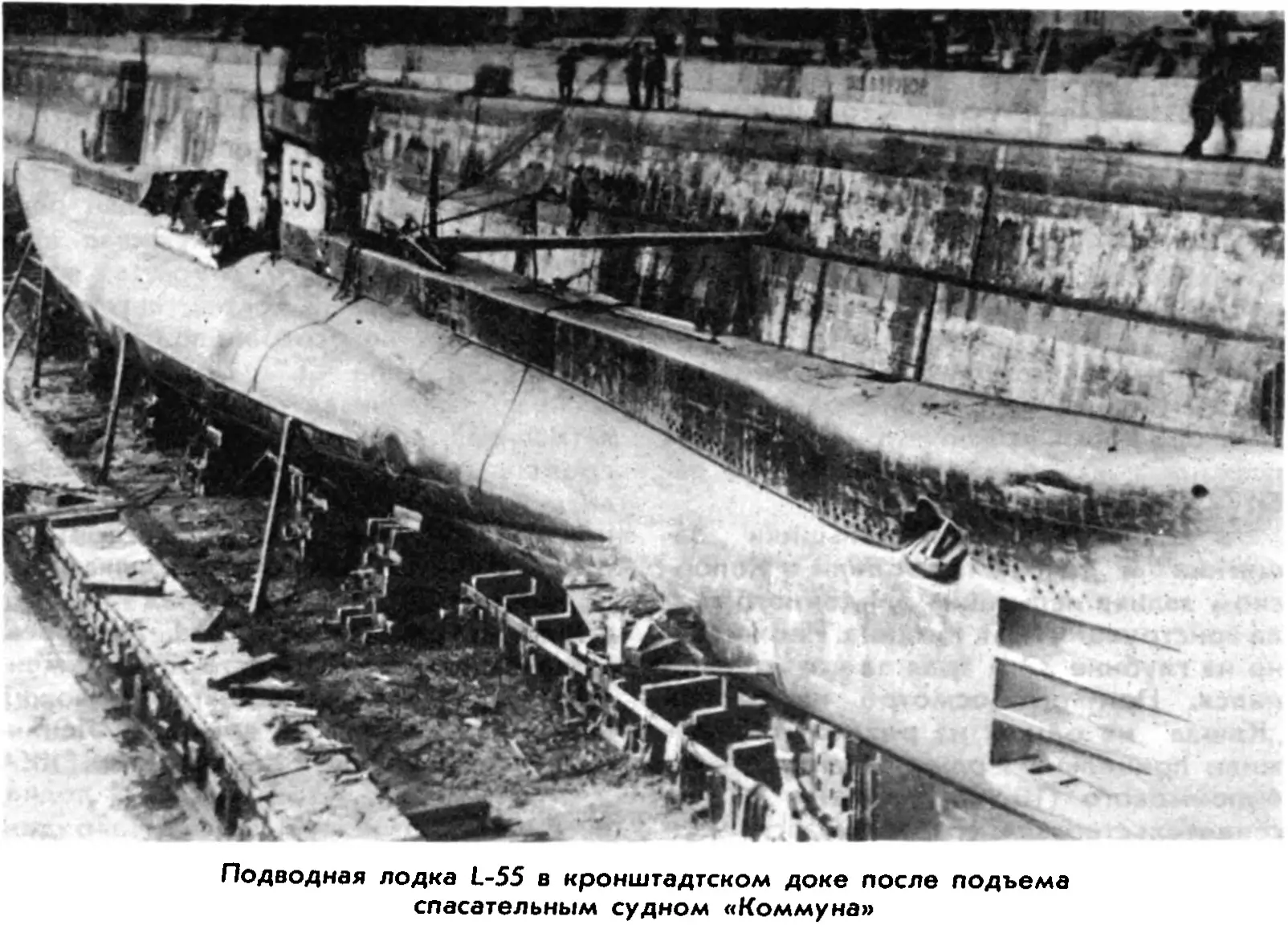 Diuji di Uni Soviet. Submarine L-55