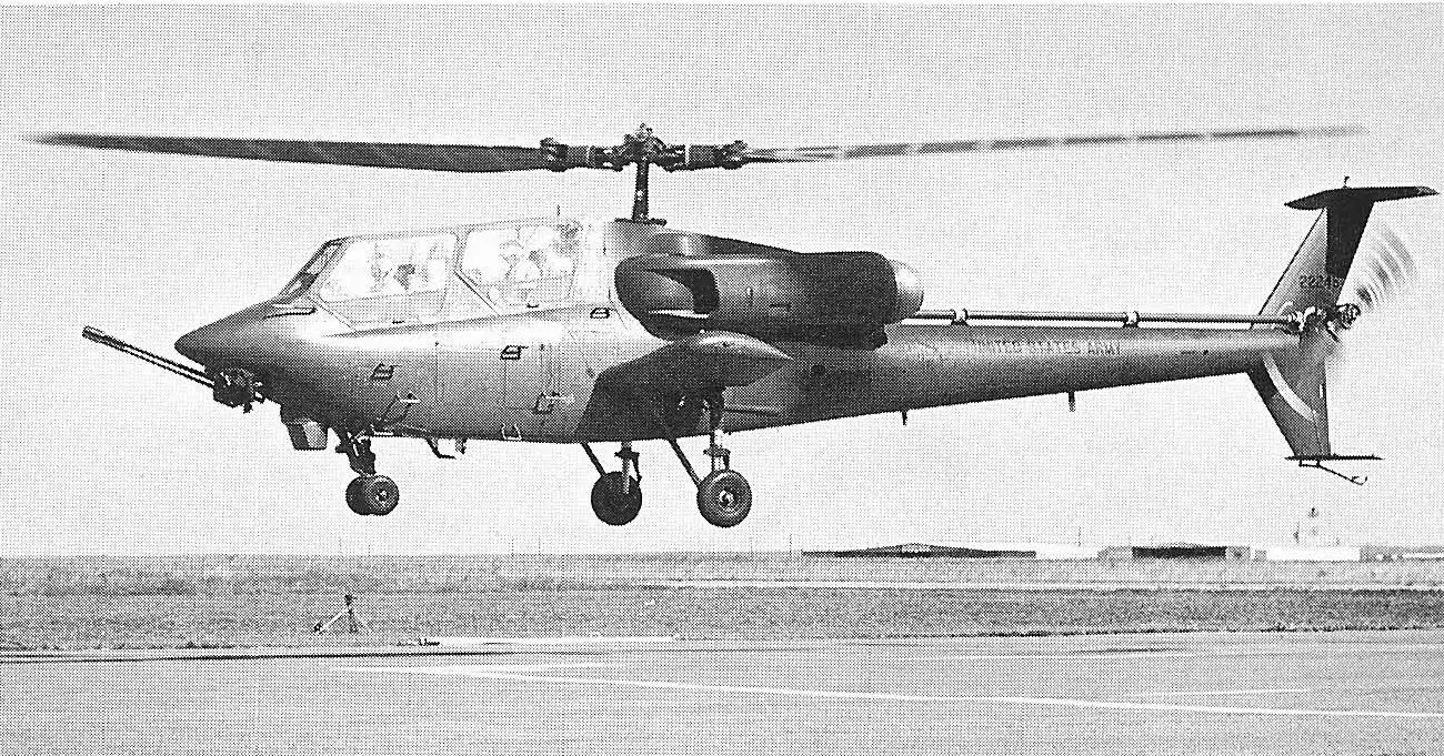 Modelo de campá experimentado 409 yah-63 impacto helicóptero. Estados Unidos