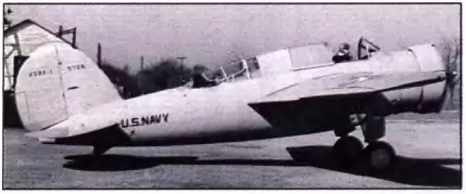 Самалёт-выведнік / пікіруючага бамбавік Brewster XSBA-1 / NAF SBN-1. ЗША