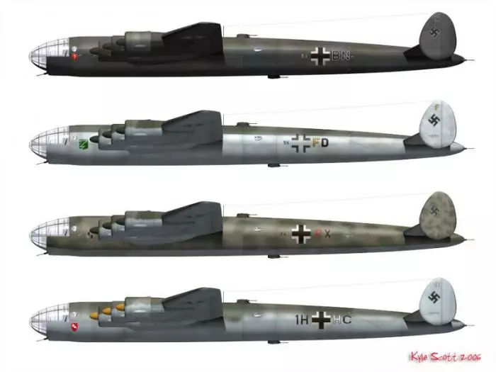 Messerschmitt Me-264 Amerika Profil Seçimləri