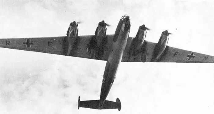 Caerau hedfan yn Almaeneg. Messerschmitt Me-264 Amerika