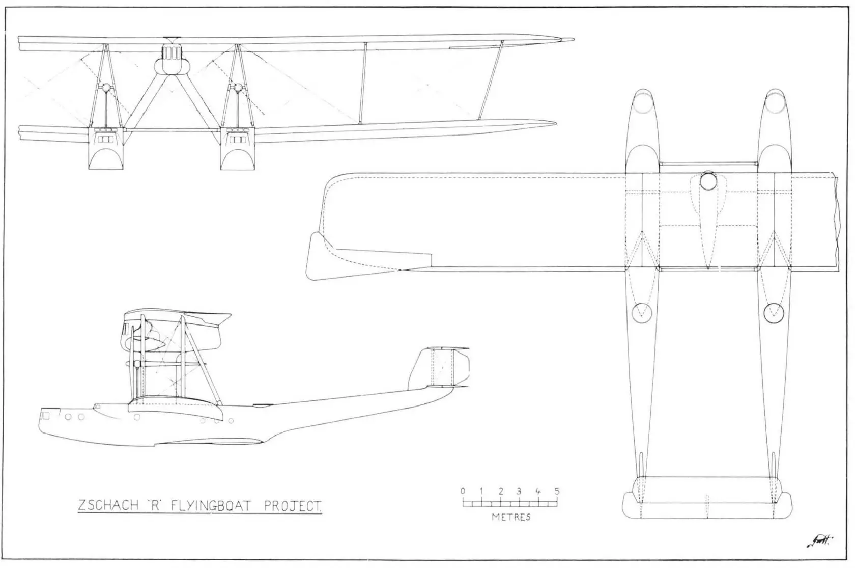 Drag Heavy Bomber-Flying Boat Cup. Alemaña