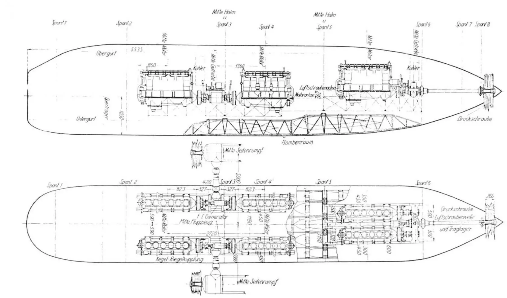 Heavy Bombers Luftschiffbau Schütte-Lanz. Schül R.I Heavy Bomber Project Þýskaland