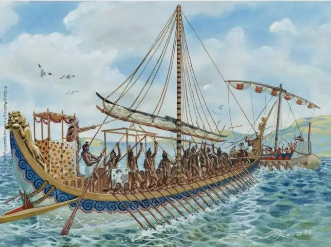 Ricostruzione moderna della nave Epoch Minoan