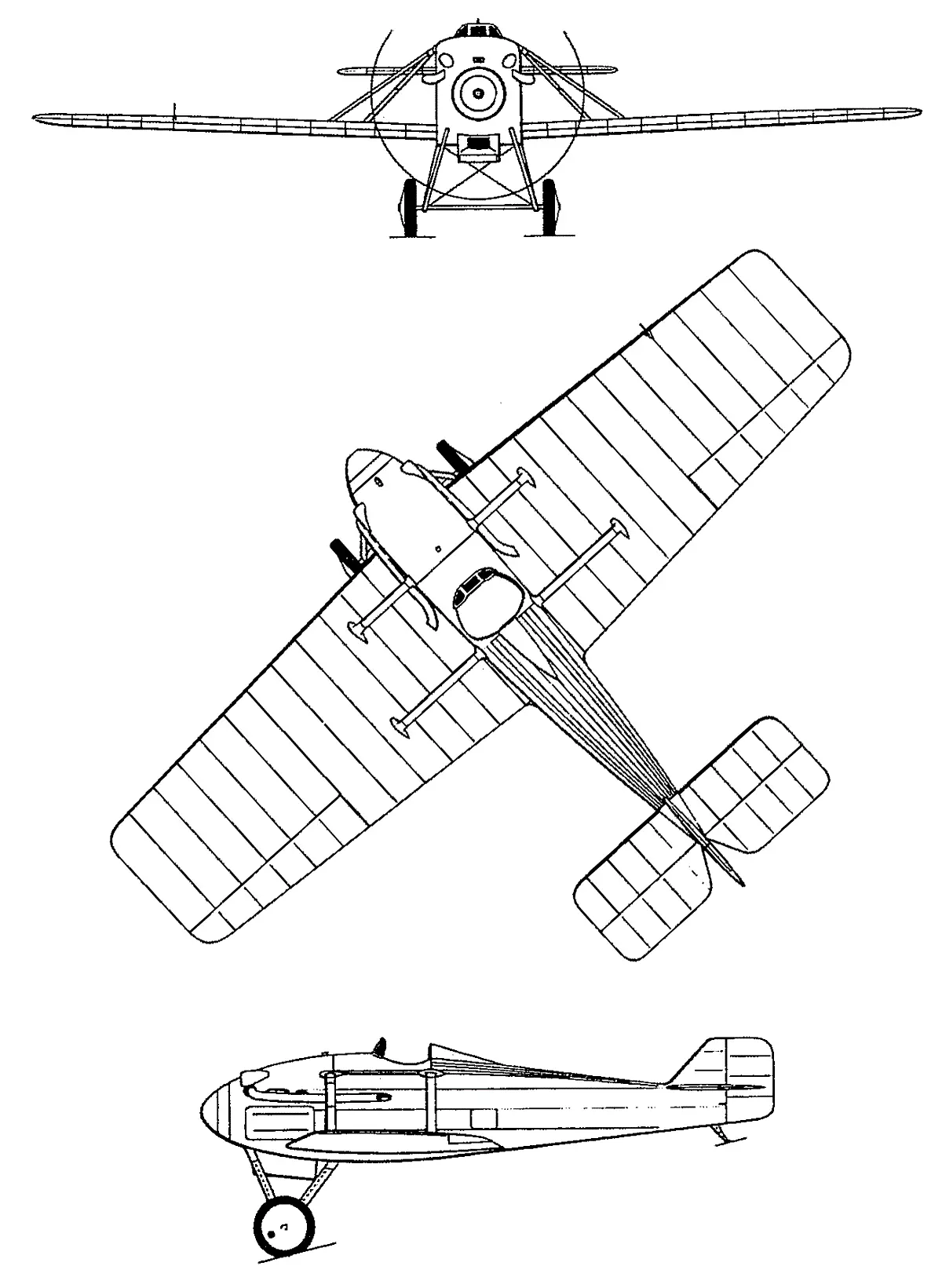 Scheme of an experienced fighter BREGUET LE