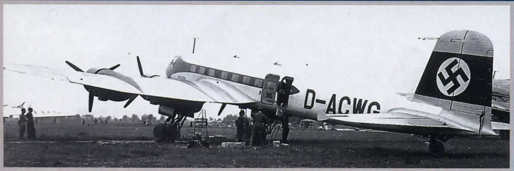 טיסה אחרונה של מטוס הנוסע Focke-Wulf FW 200 (D-Amne) Pommern