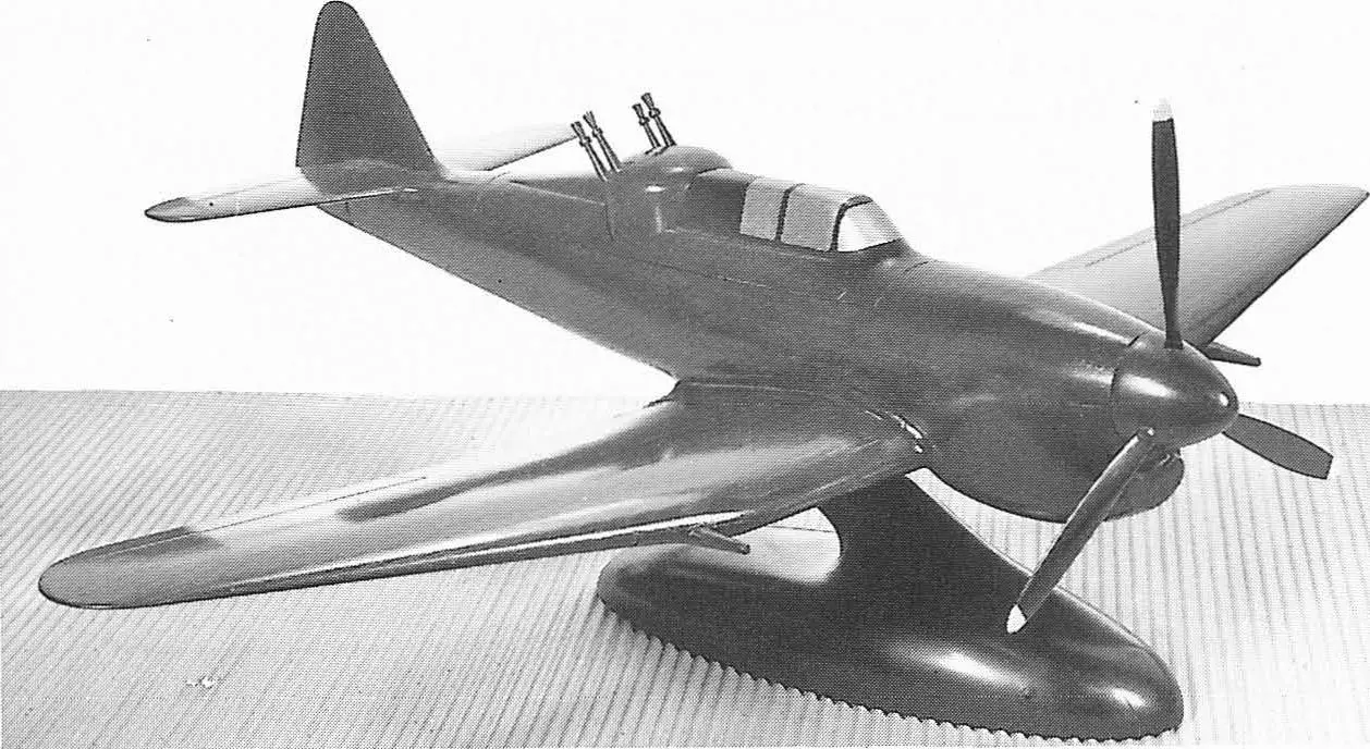 Model Proyek Fighter P.96 Kanthi Turret lan Engine Napier Saber