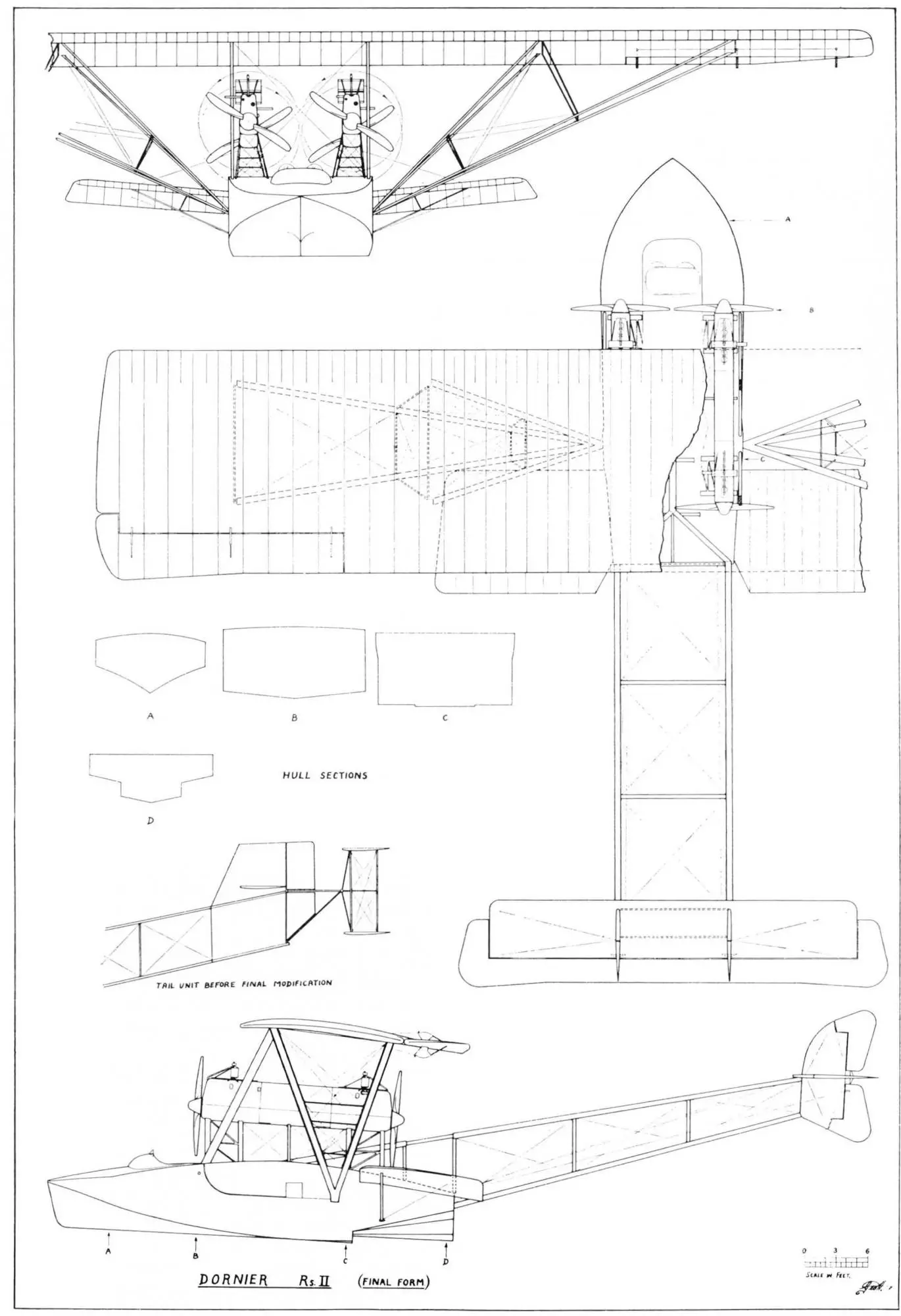 Bombardeiros pesados ​​zeppelin-werke lindau g.m.b.h. Barco volador Dornier Rs.II. Alemaña