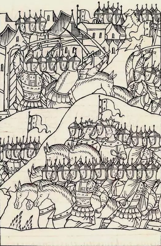 1541 ýyl Zaryn-Sabare Gira şäheriniň goşuny 1541 ýyl. Ýüz kiçi