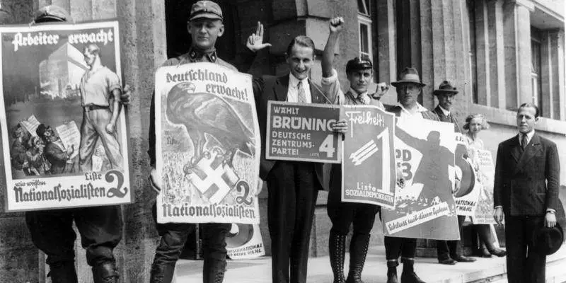 Сонгуулийн уралдааны үеэр agitplacates nsdap