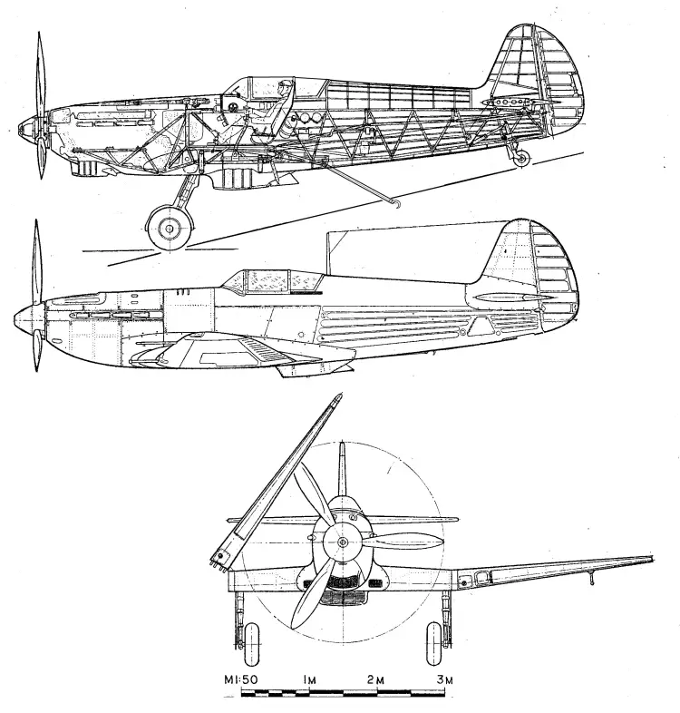 Палубен боец ​​i-30k / yak-1k