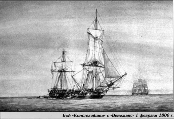 Kvasi-krig. Militære handlinger til sjøs mellom Frankrike og USA i 1798-1801.