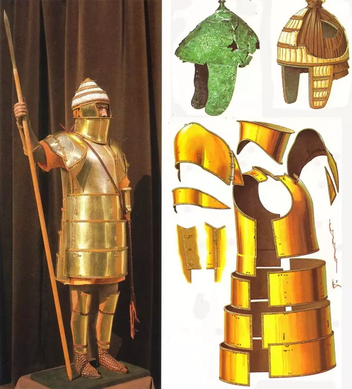 Miktensky Armor frá Dendra, Argolid. Endurreisn Peter Connolly