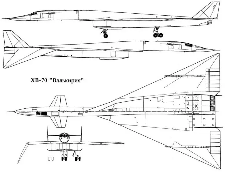 Superformation Strategisk Bomber XB-70 Valkyrie (Valkyrie). USA