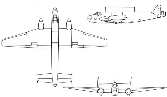 Схема проекту середнього бомбардувальника Handley Page HP.56 (1.1.37)