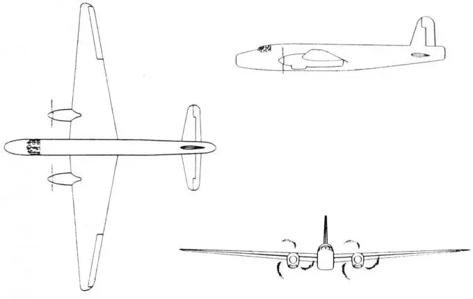 Դիագրամը միջին ռմբակոծիչ Vickers P.13 / 36 (վերջ 1936)