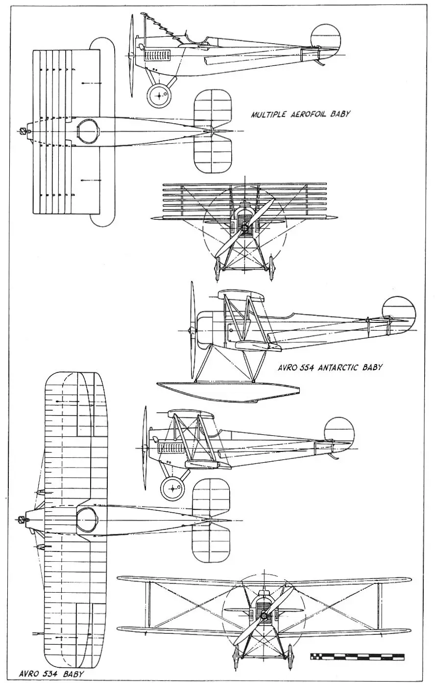 AVRO 534 בעיבי ליכט ערקראַפט משפּחה. פֿאַראייניקטע מלכות