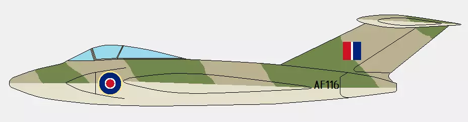 Ang hypothetical kapilian sa kolor sa proyekto sa double fighter GLOSTER P.250