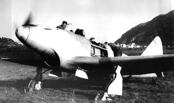 Pejuang eksperimen Piaggio P-119. Itali