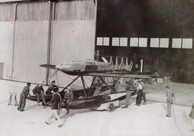 Løp bak spøkelseshastigheten. Savoia Marchetti S.65 Racing Aircraft. Italia.