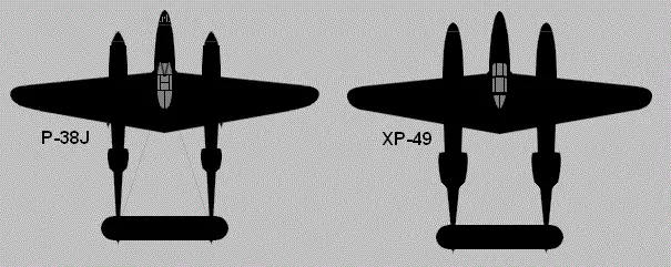 Fighter-interceptor Lockheed XP-49