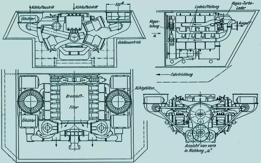 Der SLA 16-Motor könnte mit bereits erzeugten Tanks während der Reparaturen ausgestattet sein