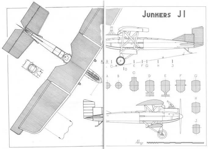 Létající kayser tanky. Část 3.2 pěchoty letadla Junkers J.1