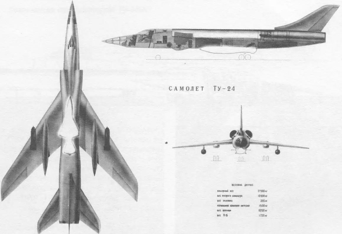 Projekt Tu-24 (Tu-98A) s jednou raketou P-15A