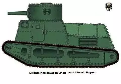 कैसर का इस्तेमाल किया। लाइट टैंक lk- III